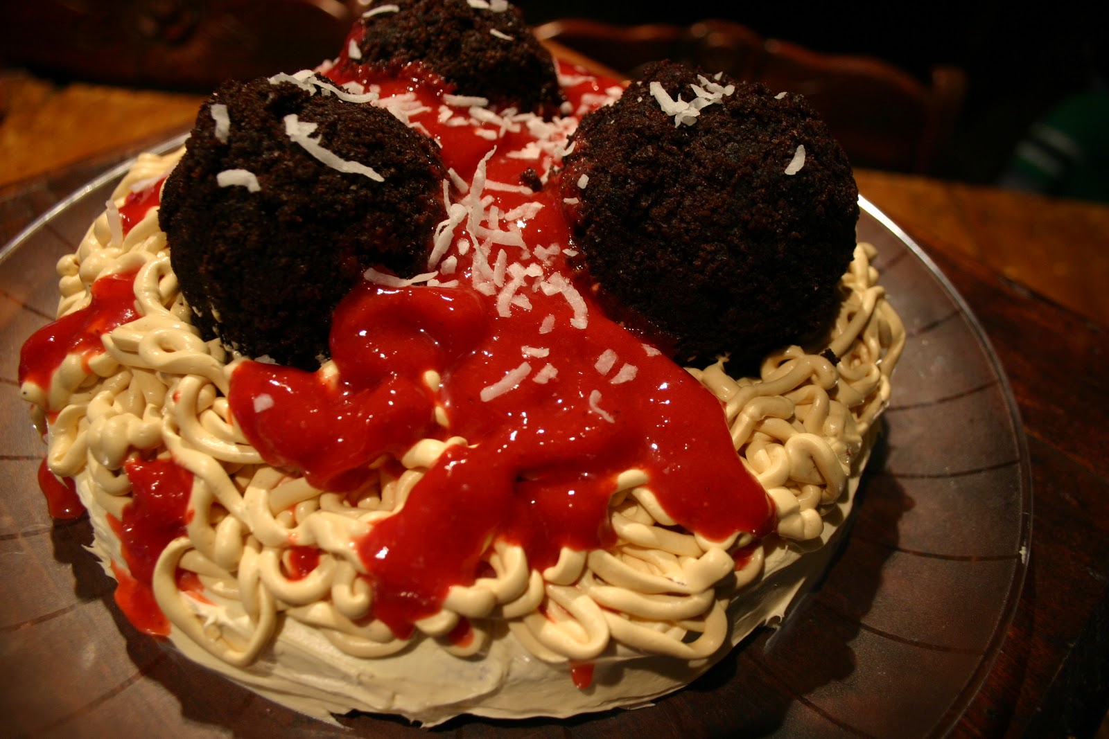 Great Scott: Very Interesting Birthday Cake for Ryan's 35th: SPAGHETTI ...