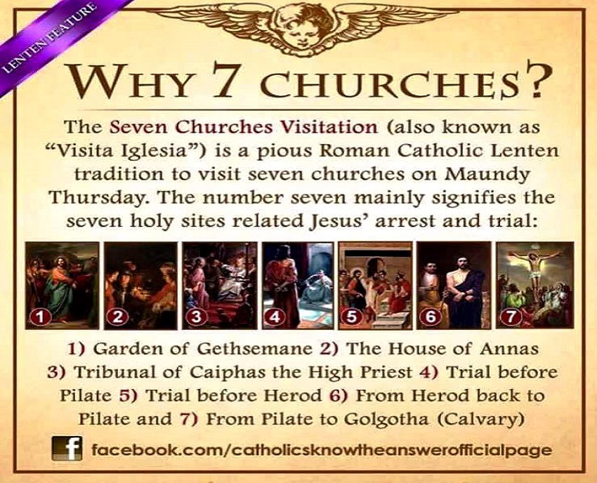 The 7 Churches Visitation "Visita Iglesia" on Maundy Thursday ...