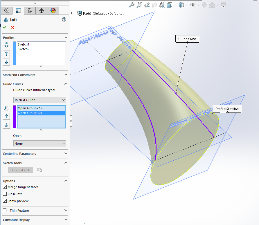 First time using solidworks!: Fillets, Chamfers, Lofts and Shells
