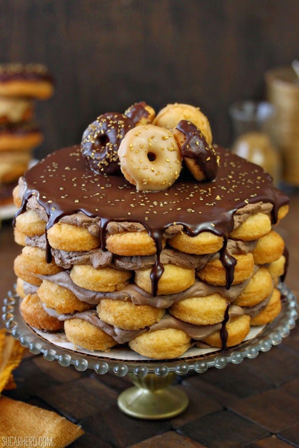 DIY Mocha Doughnut Cake - Handy DIY