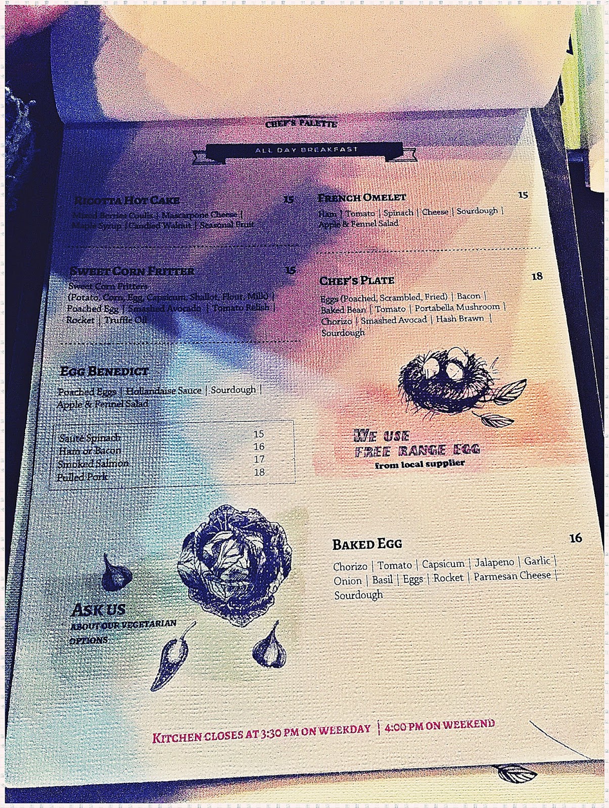 Sails the world: [Australia/Sydney/Strathfield/Cafe] Chef's palette