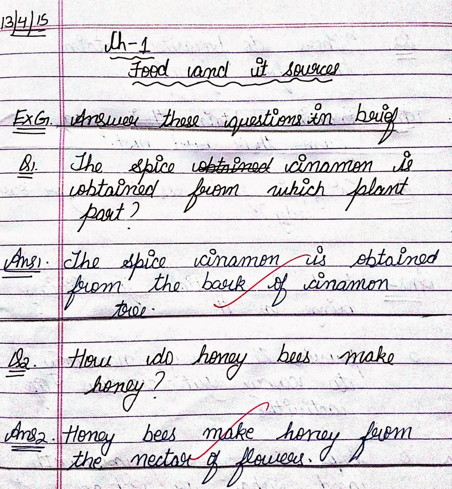 Wonderful world: class 6- science -food and its sources