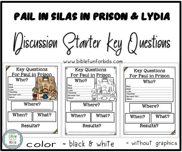 Paul & Silas in Prison and Lydia | Bible Fun For Kids