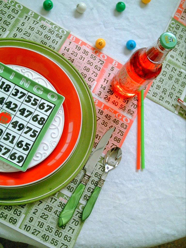 Candlelight Supper: Bingo Night Tablescape