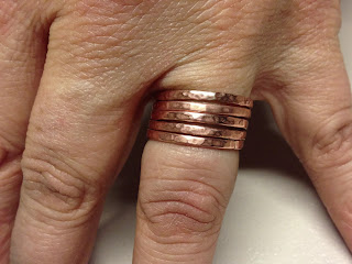 Lisa Yang Jewelry : How to Make Simple Copper Stacking Rings