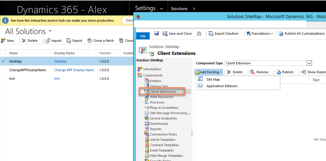 Dynamics 365 - CRM: Dynamics 365 - Site Map Editor