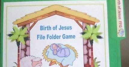 Birth of Jesus File Folder Game & More | Bible Fun For Kids