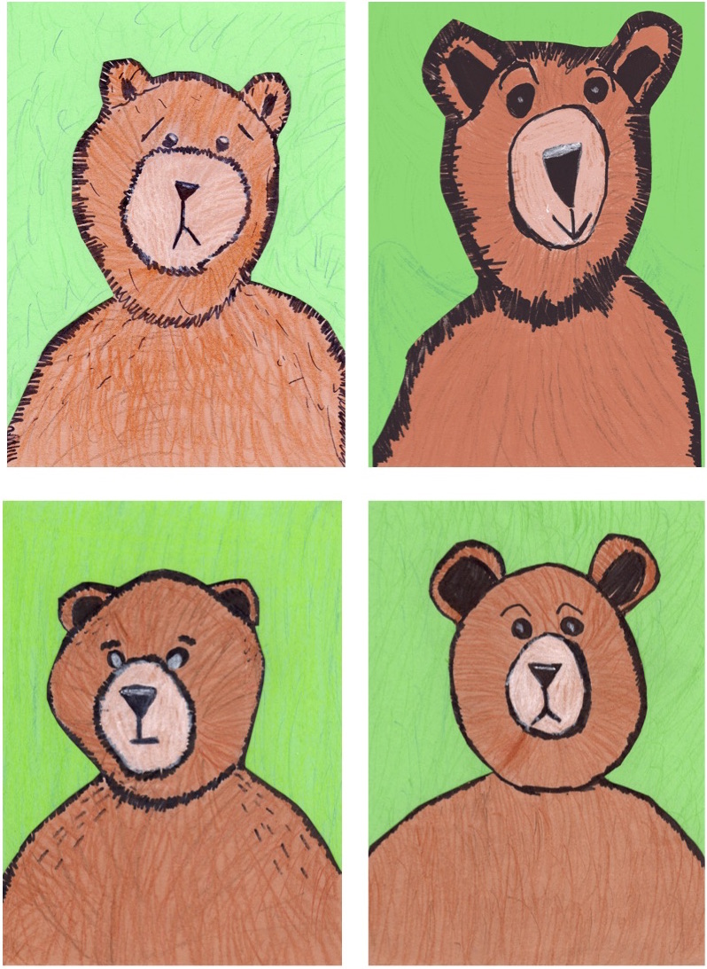 The Rolling Artroom: Bear Portraits (1st - 3rd Grade)