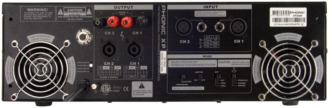 XP 3000 GY AMPLIFICADOR POTENCIA 1100W PHONIC | SONIDO LATAM