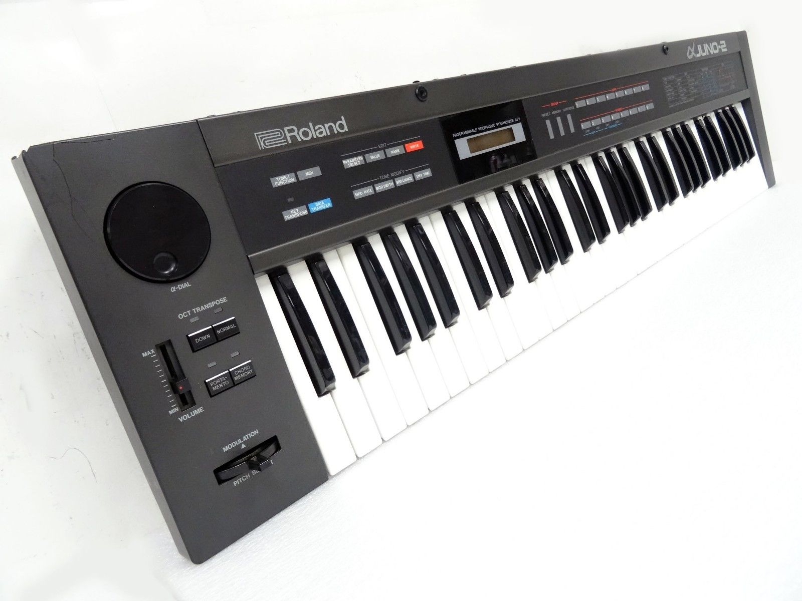 MATRIXSYNTH: ROLAND Alpha Juno 2 Vintage Analog Synthesizer JU-2 w/ Gig ...