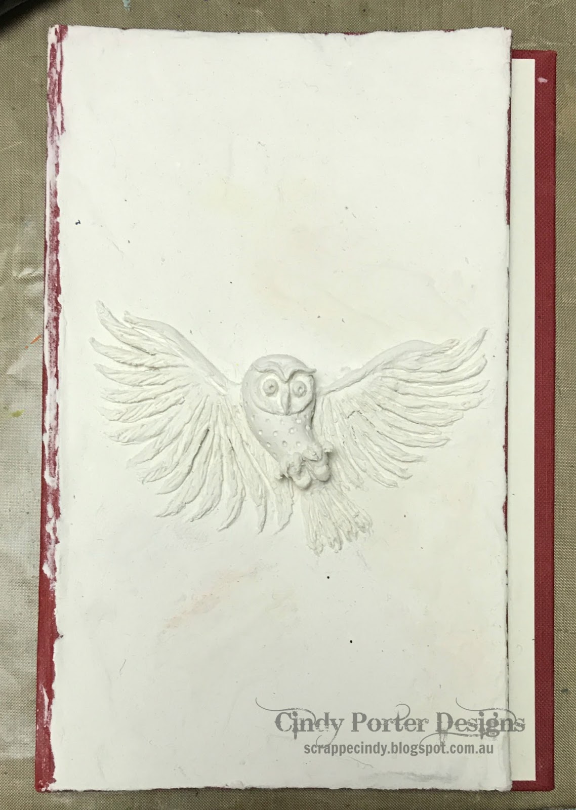 Creative Paperclay® air dry modeling material: Owl Journal Cover with ...