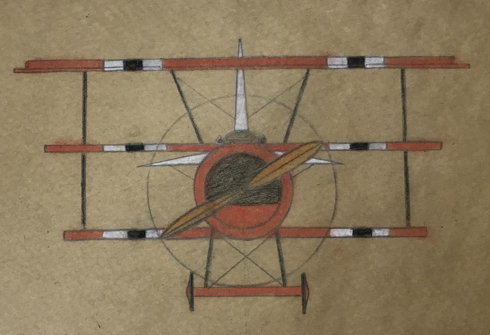 DESENHOS E IMAGINAÇÃO: Red Baron - Fokker DR 1