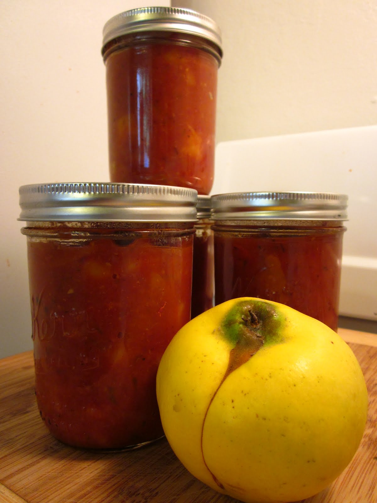Fiery Quince-Tomato Chutney
