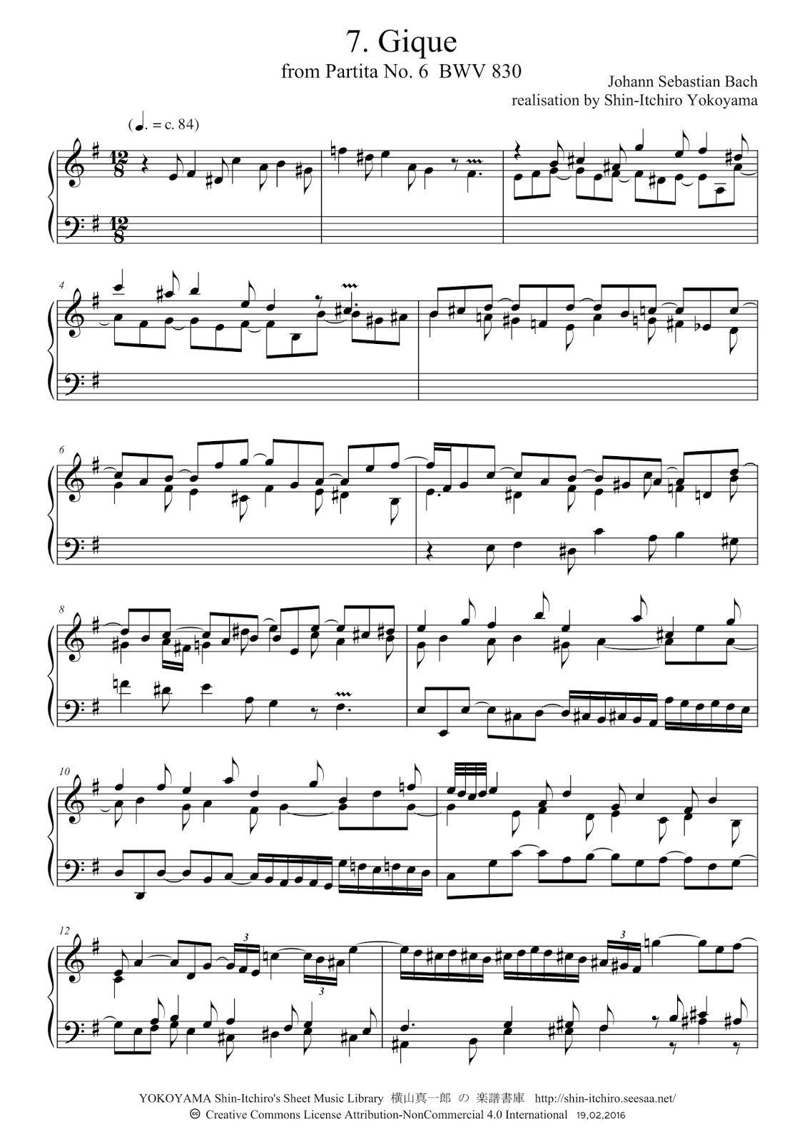 Bach's Cello Suites, Editor's Notes: How do we play the Gigue of ...