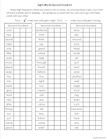 Teachers R US: Sight Words (Fry Words)- The Second Hundred Homework Packet