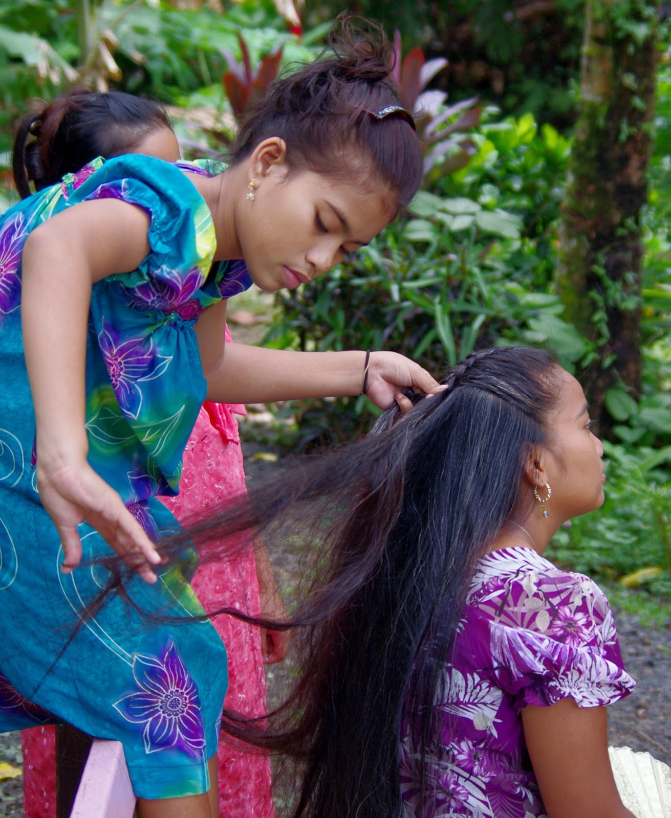Braids & Hairstyles for Super Long Hair: Micronesian Girl~ Step-by-Step ...