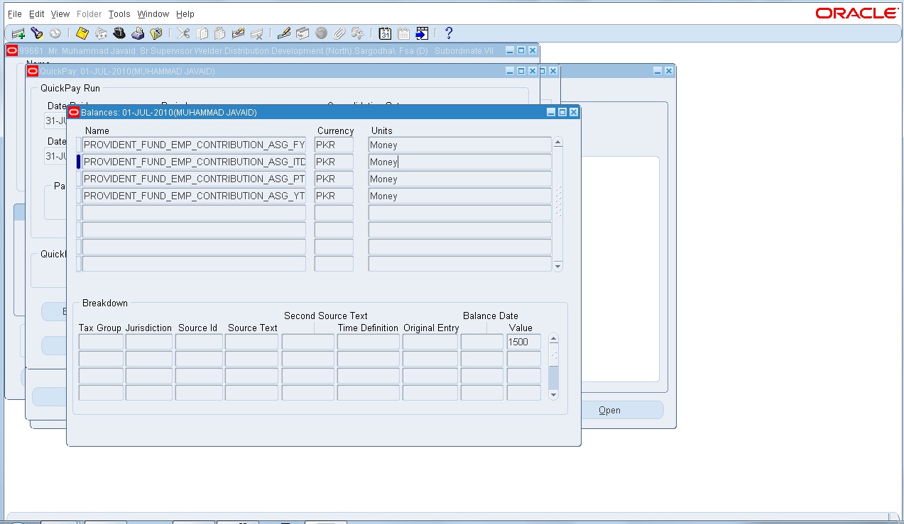 Oracle Concepts For You Balances In Oracle Hrms Payroll