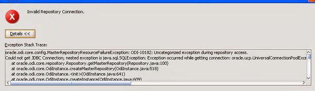 Come let's get confused ! : ODI-10182: Uncategorized exception during ... Come let's get confused ! : ODI-10182: Uncategorized exception during ...
