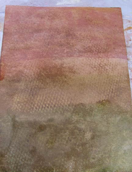 Trees - underpainting and adding visual texture