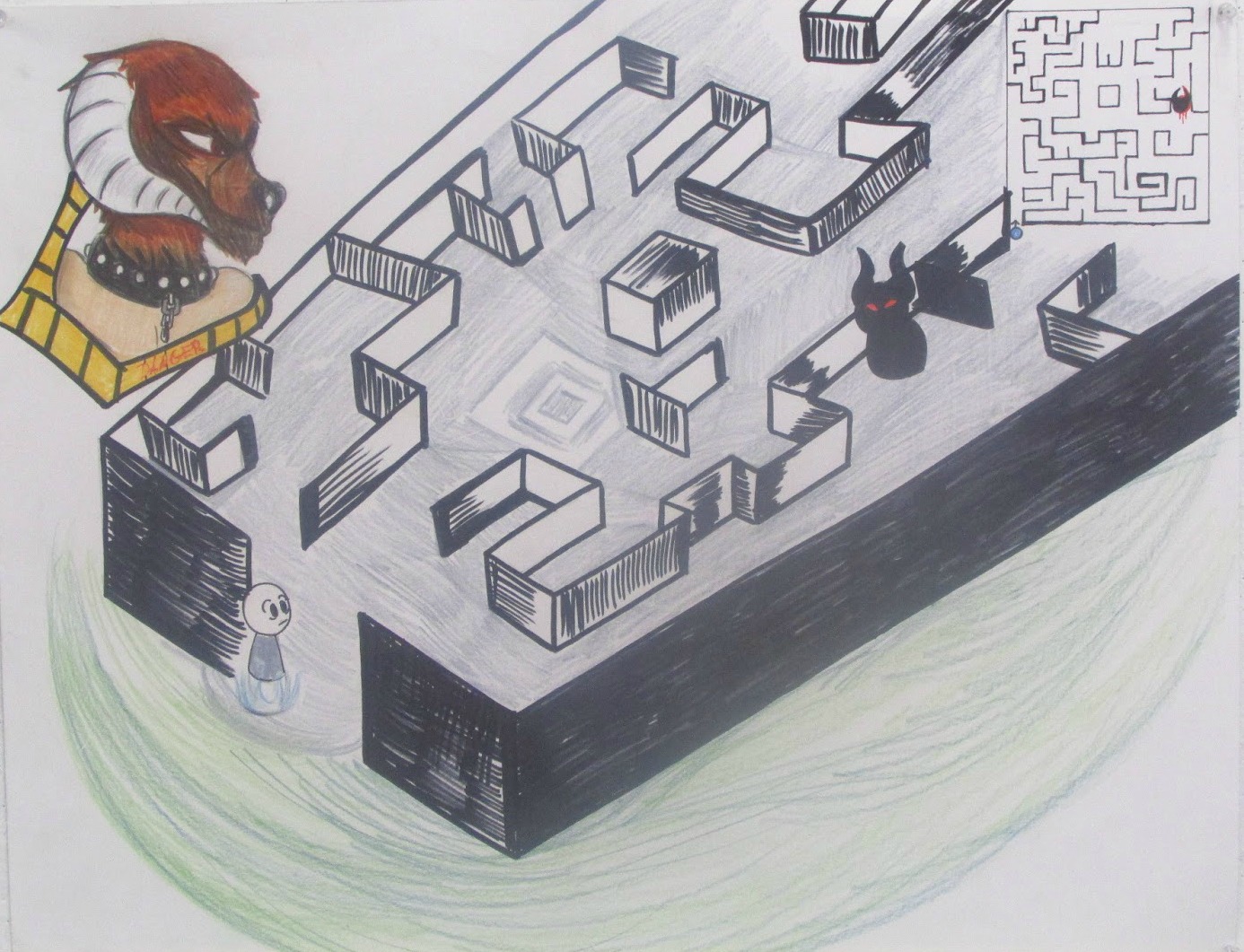 Visual Narratives : Myth of Icarus and Daedalus (Map piece)