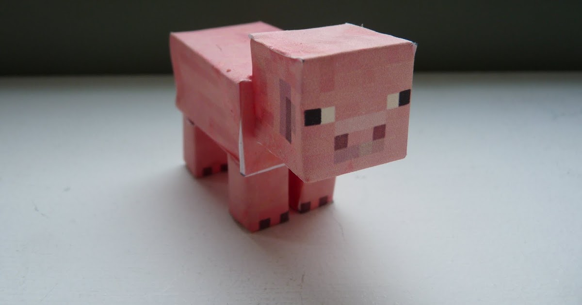 Shoopsoldier Stuff: Minecraft Papercraft Pig