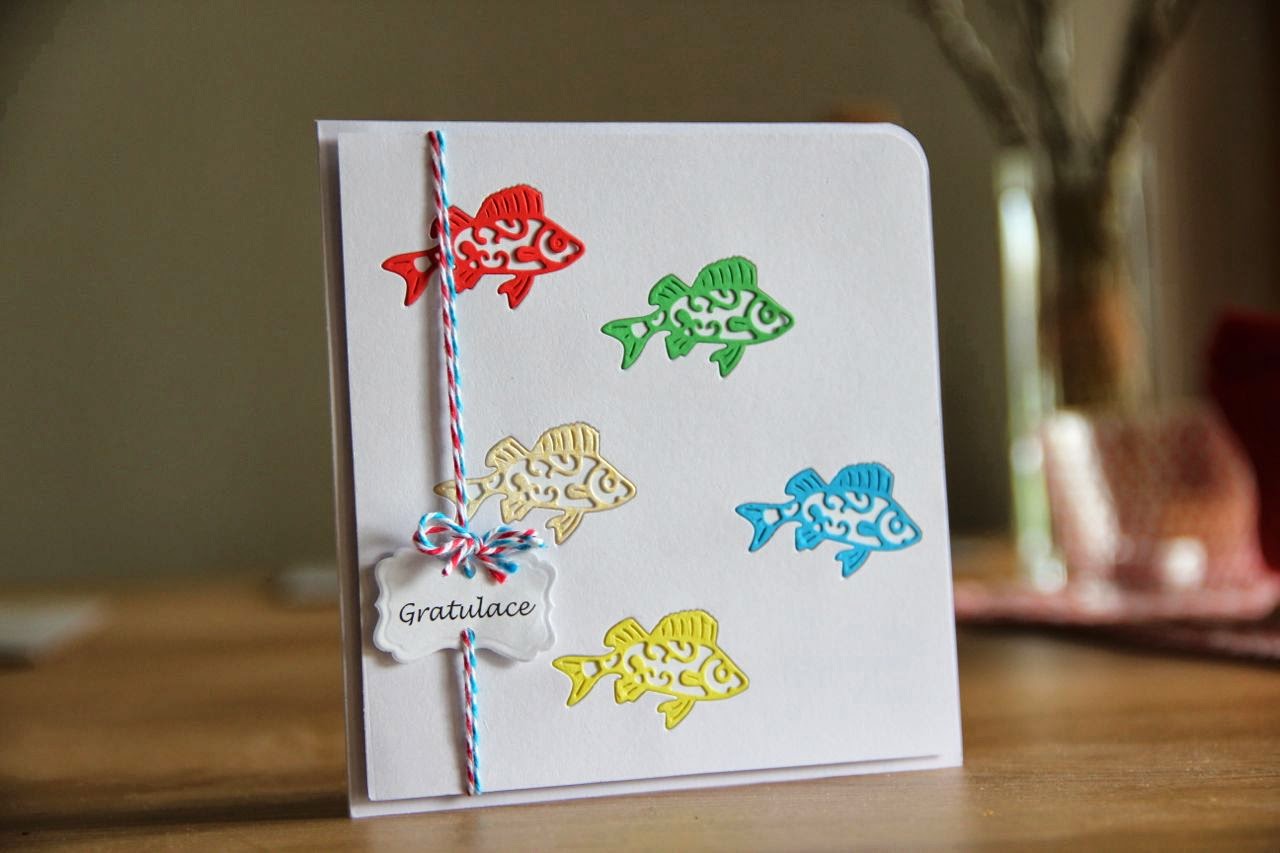 Funny fish card – tutorial | Kate Crafts