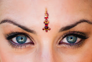 priyamaatadesigners: Try a bindi now with western wear