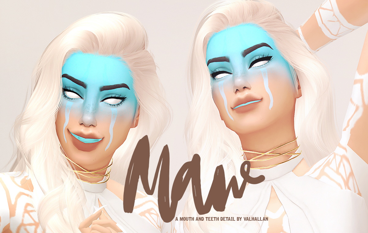 Maw: a mouth and teeth detail by Valhallan