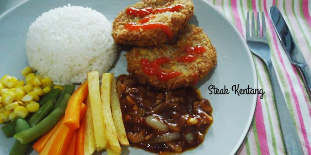 Steak Kentang Lada Hitam, Cocok Untuk Para Vegetarian - Aneka Menu Resep