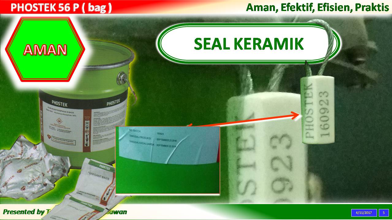 NPCA talk: It's Safe, It's Efisien, It's Versatile, This is Phostek bag