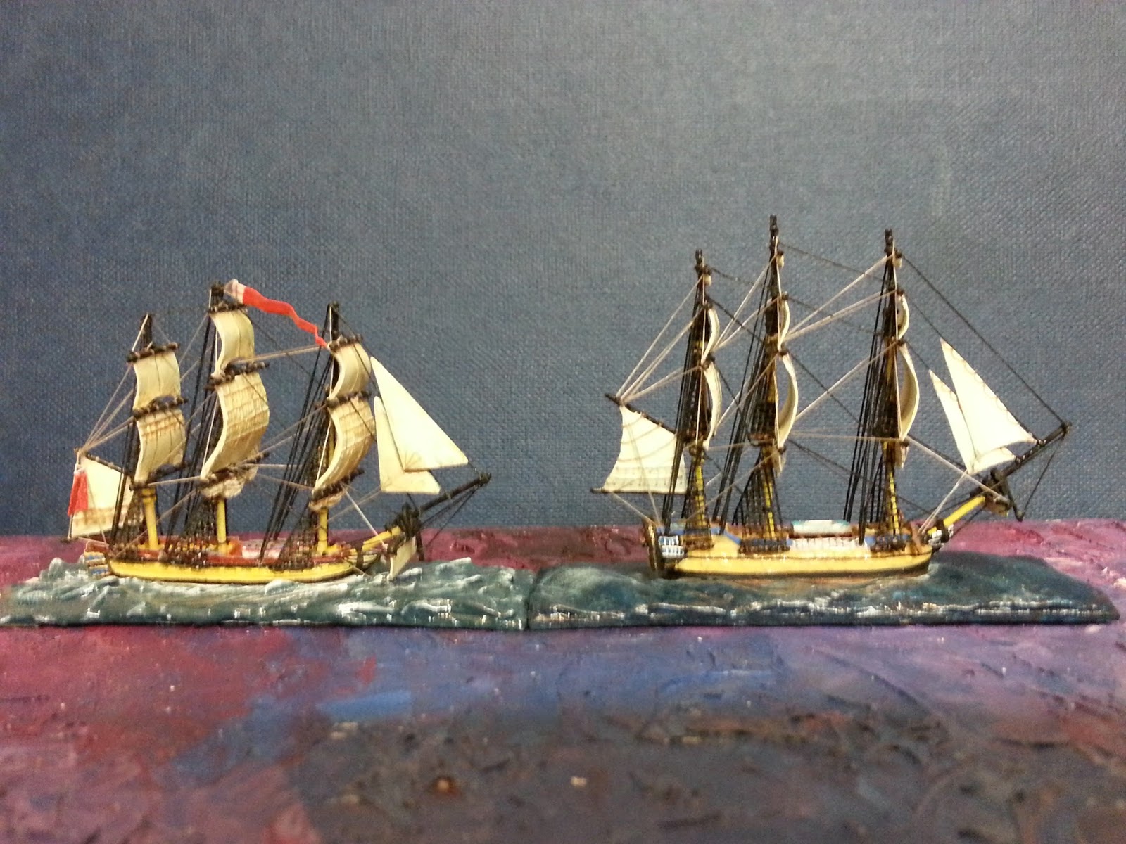 A Miniatures Hobby Room: Scratch Built 50 Gun Ship HMS Leopard