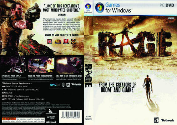 PC Games CD Cover: RAGE 2011