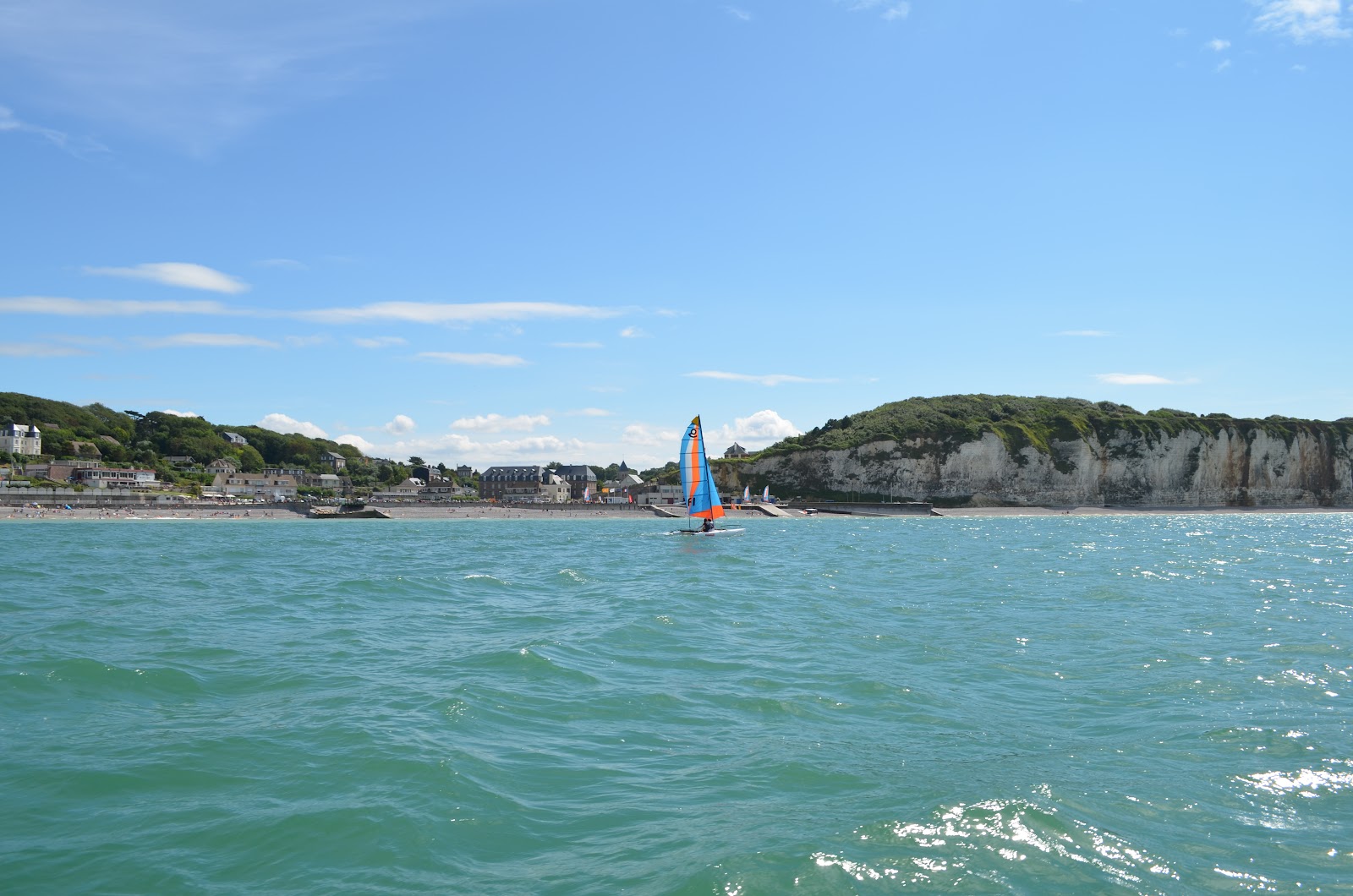 Veules les Roses, vue de la mer - Entre Le Tréport et Le Havre