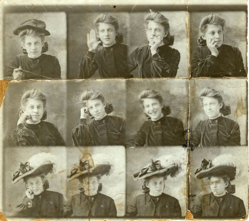 36 Early Photo Strips of Edwardian People in the 1900s and 1910s ...