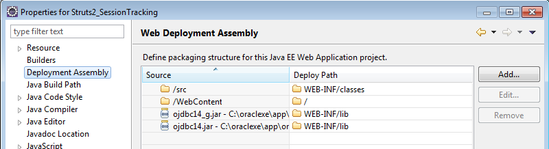 Session Tracking Using Sessionaware Interface With Struts2 Oracle Database And Eclipse Ide