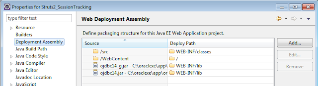 Session Tracking using SessionAware Interface with Struts2, Oracle Database and Eclipse IDE ...