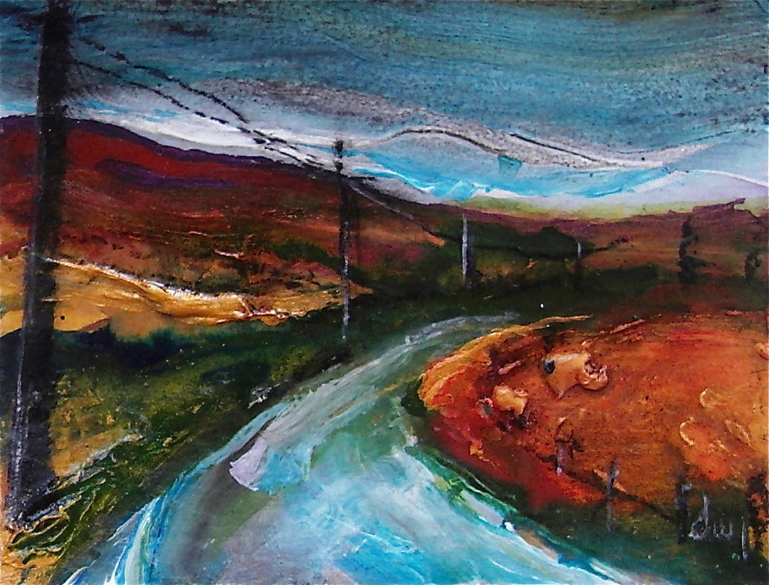 Deborah Watkins Paintings: Telegraph poles