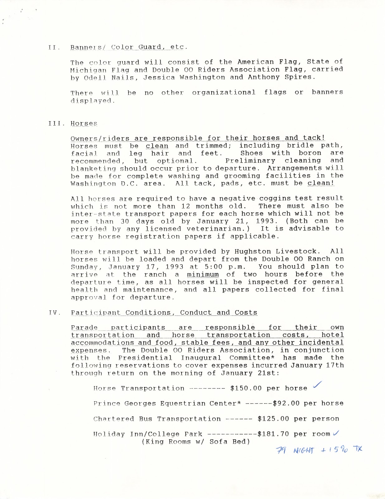 Inauguration Post-Script