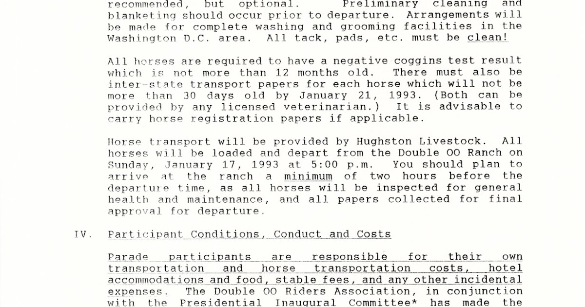 Inauguration Post-Script