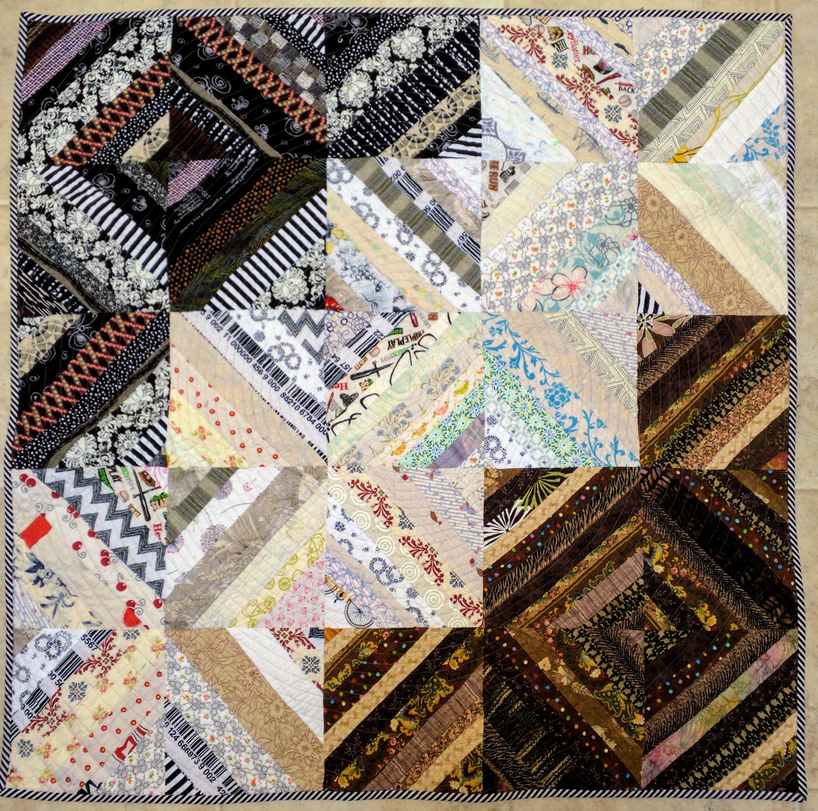 String Thing Along: Neutral Strings Quilted