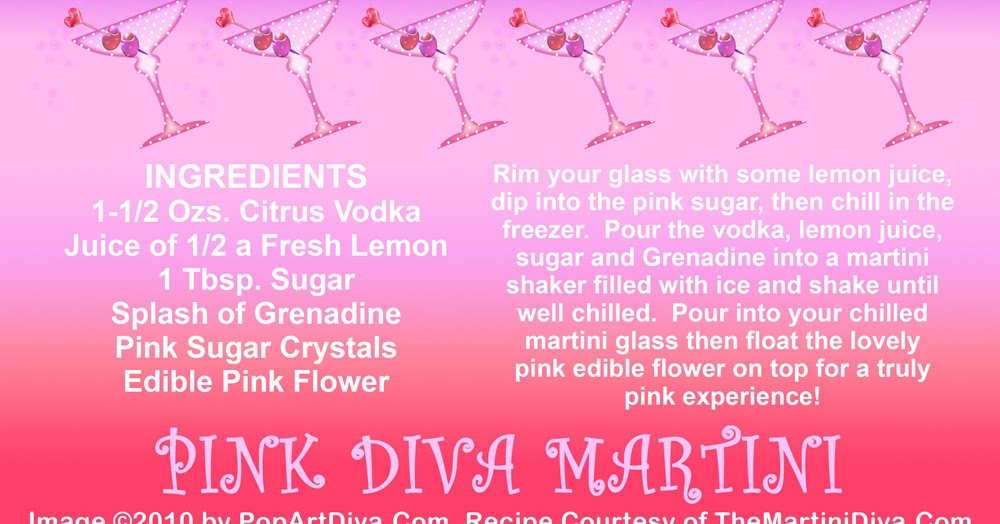 The MARTINI DIVA: PINK DIVA MARTINI - Pink Martini #3