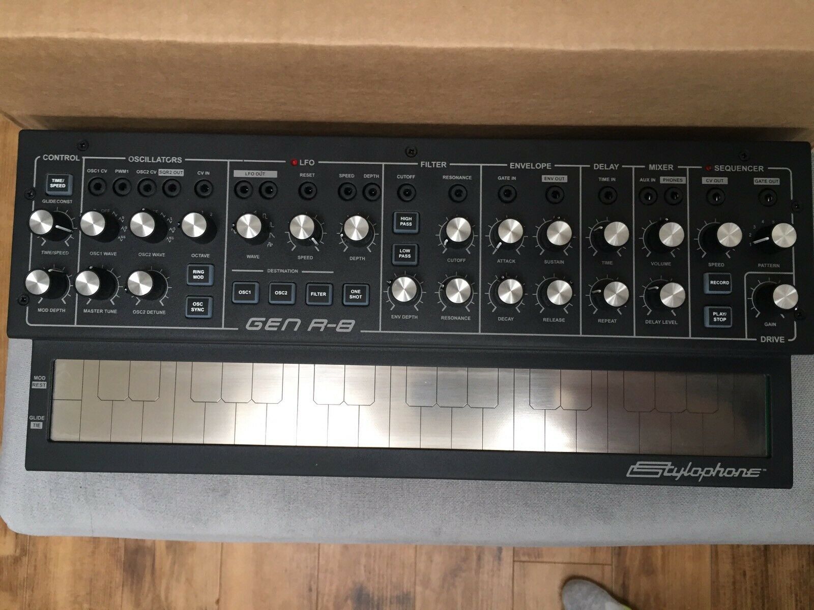 MATRIXSYNTH: Dubreq Stylophone Gen R-8 Ltd Edition SN 303 w/ Original Box