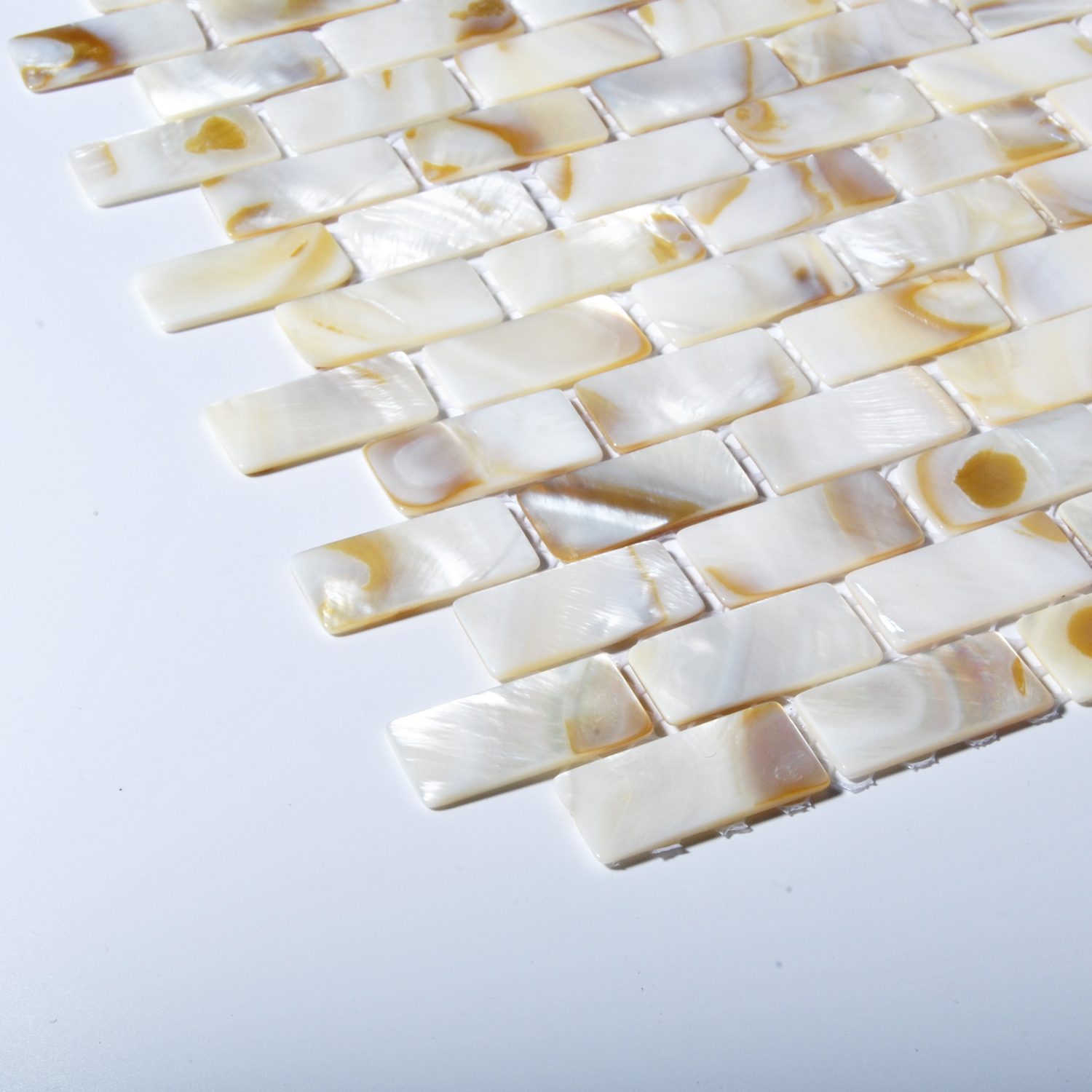 ARTISTIC GLASS: Mother of Pearl tiles--shell art