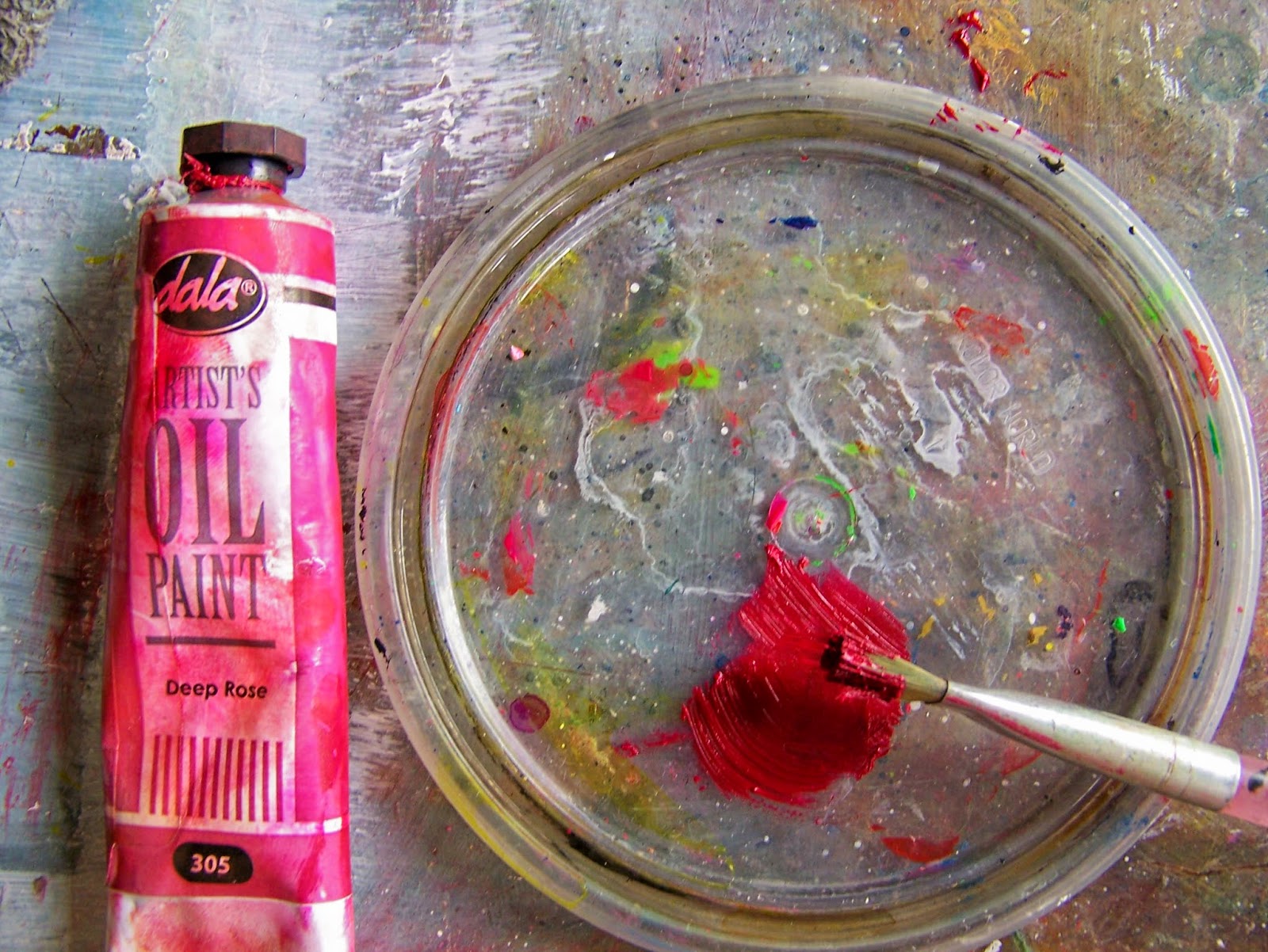 A Pretty Talent Blog: Painting with Oils on Paper