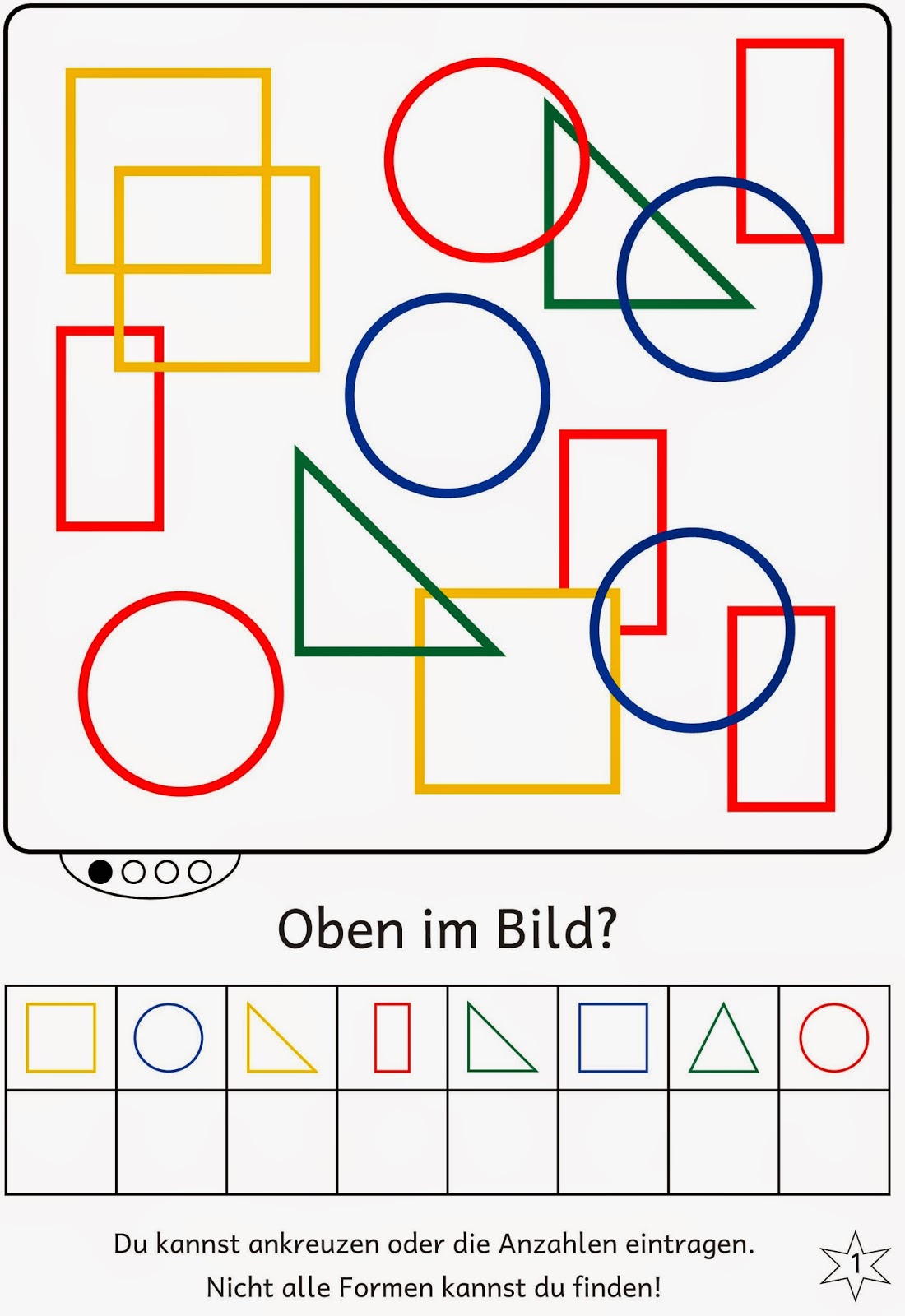 Lernstübchen: Formen im Bild finden