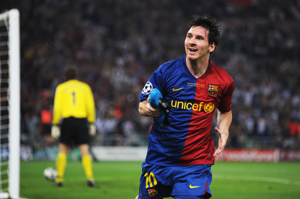 pictures Lionel Messi Manchester United v Barcelona - UEFA Champions ...