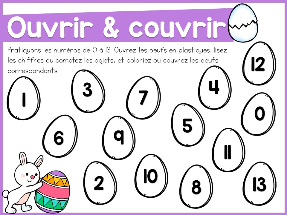 The Kinder Nest: Pâques en maternelle: Math & Literacy Activities for ...