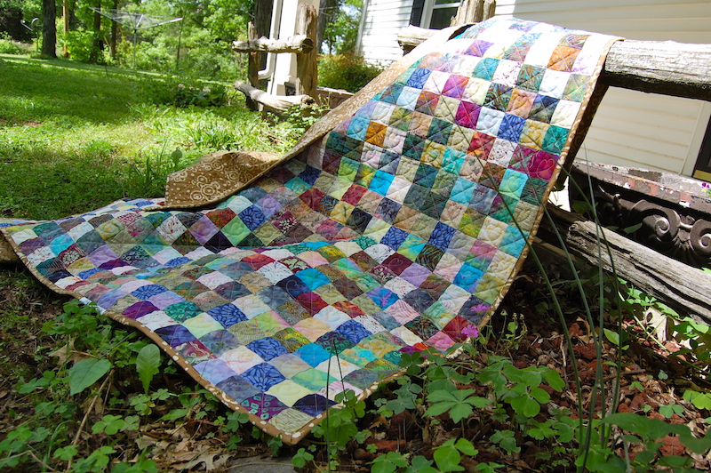 Confessions of a Fabric Addict: The Postage Stamp Quilt Tutorial ...