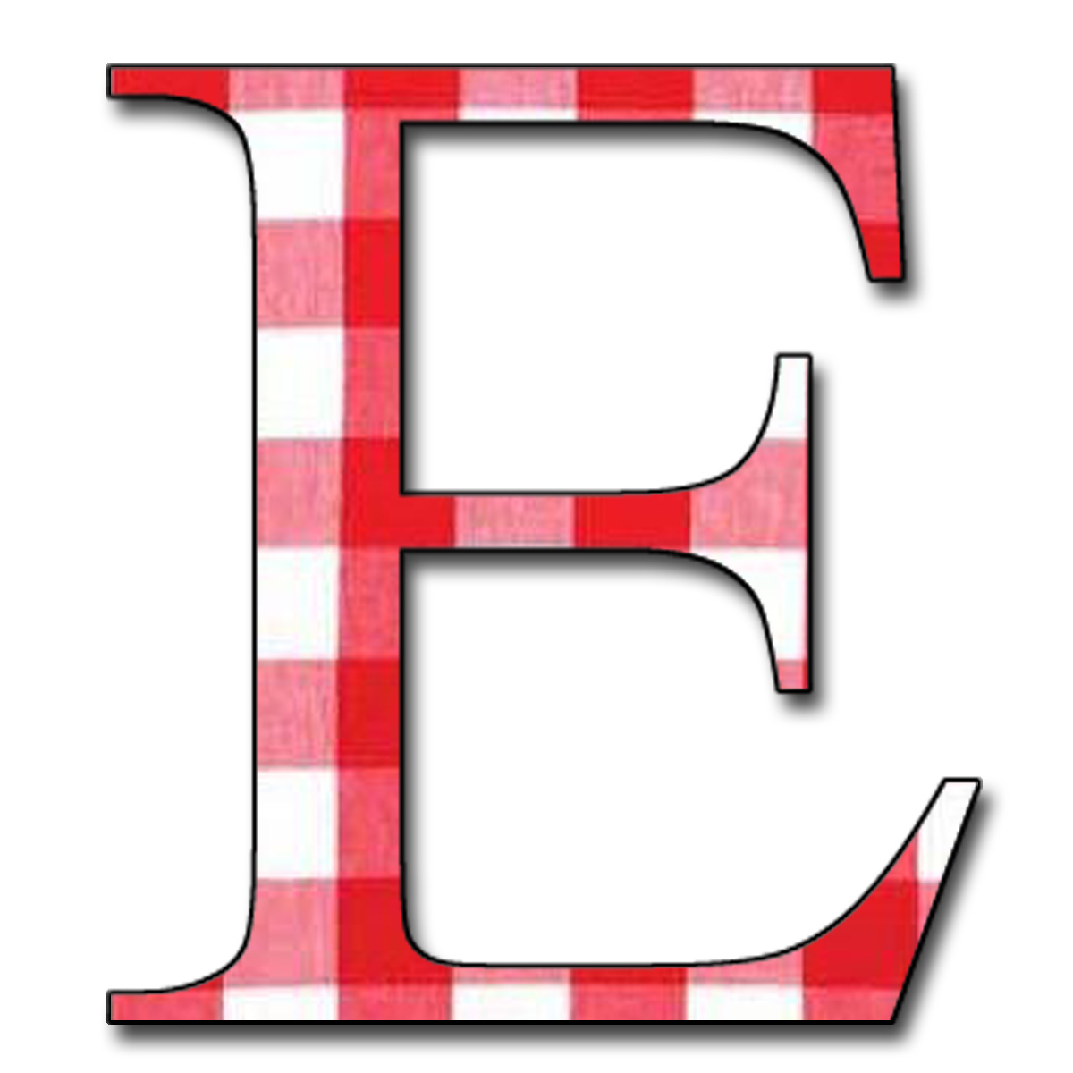 GRANNY ENCHANTED'S BLOG: "RED GINGHAM" Free Scrapbook Alphabet Letters ...