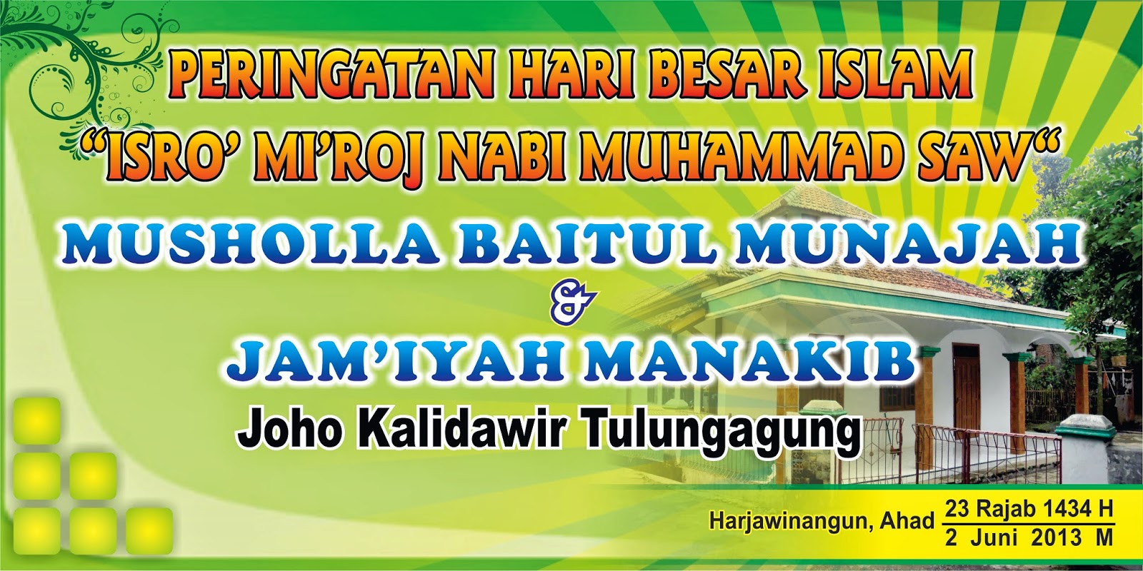 Jasa Pembuat Banner Murah: Jasa Desain Banner Peringatan Hari Besar Islam